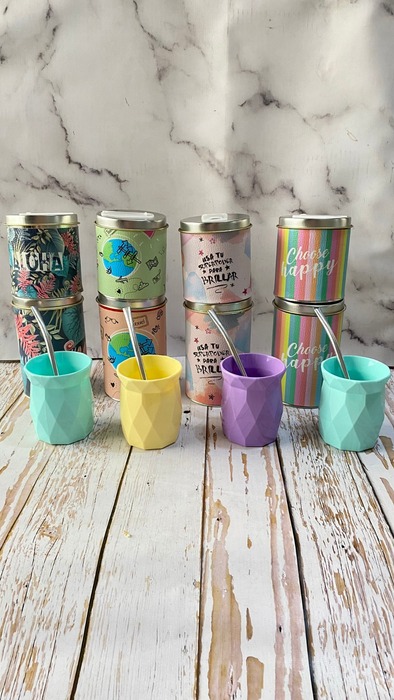 Set latas estampa + mate rombo :: regionaleschasico.com